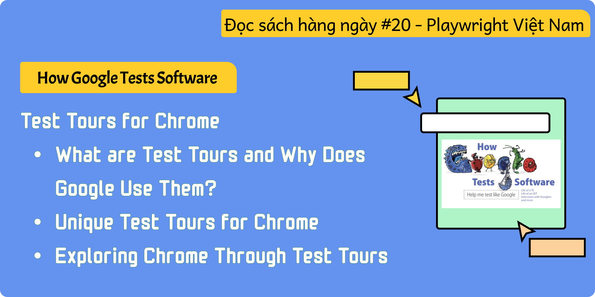 [How Google Tests Software] Phần 20: Test Tours for Chrome – Playwright ...